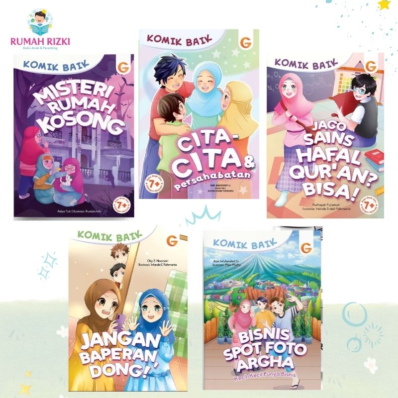 Jual Komik Baik Cita-cita & Persahabatan, Misteri Rumah Kosong, Jago Sains Hapal Quran, Jangan ...
