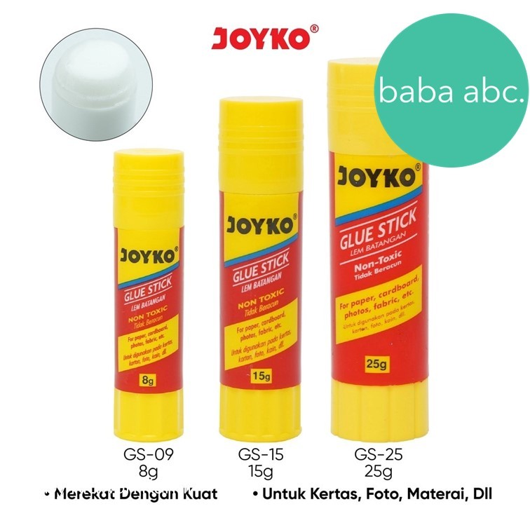 Jual Glue Stick Lem Kertas Batang Joyko GS-09 GS-15 GS-25 Kecil Sedang ...