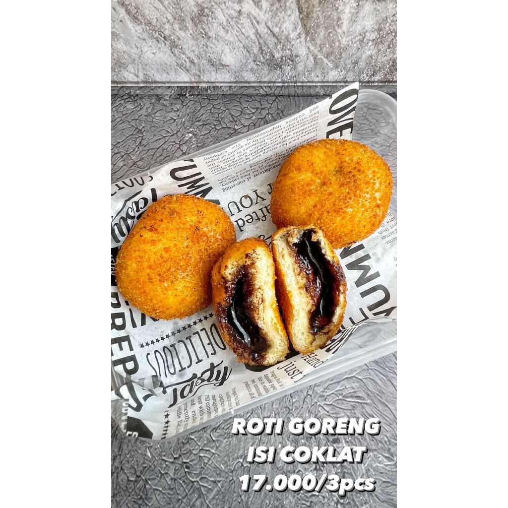 Jual Roti Goreng Isi Coklat - 3 Pcs - Ready to Eat - Ready Setiap Hari ...