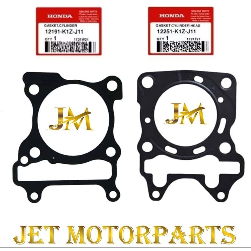 Jual 12191K1ZJ11 12251K1ZJ11 Paking Blok Seher & Gasket Cylinder Head PCX 160 Stylo 160 Vario ...