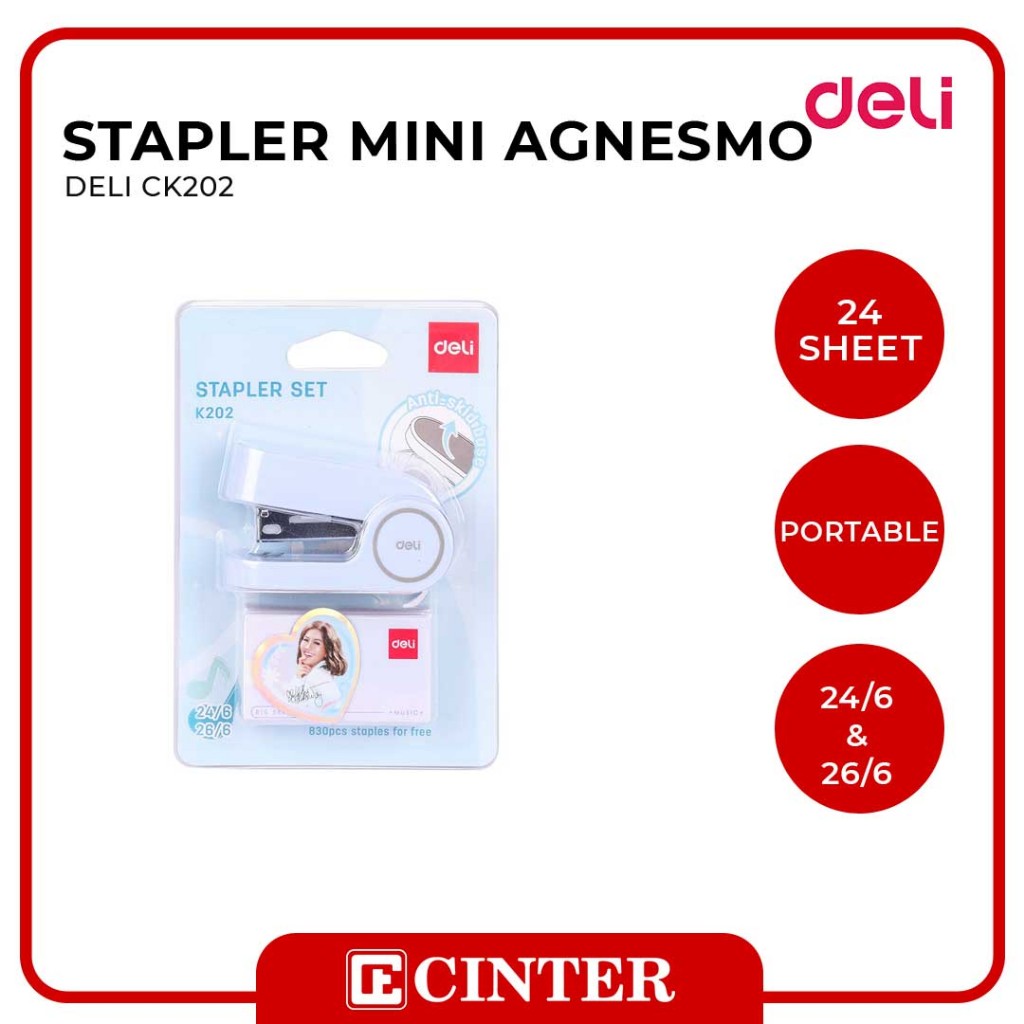 Jual DELI - STAPLER MINI + ISI STAPLES / HEKTER CK202 NO.0012 SPECIAL ...
