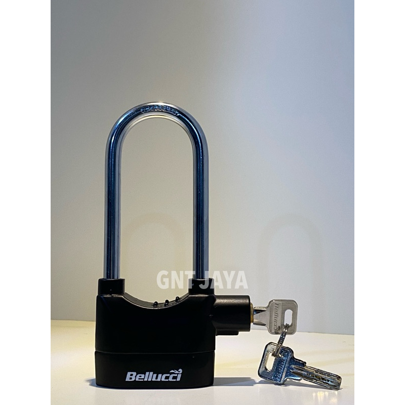 Jual GEMBOK alarm ANTI MALING kunci gembok merk belluci bunyi kuat ...