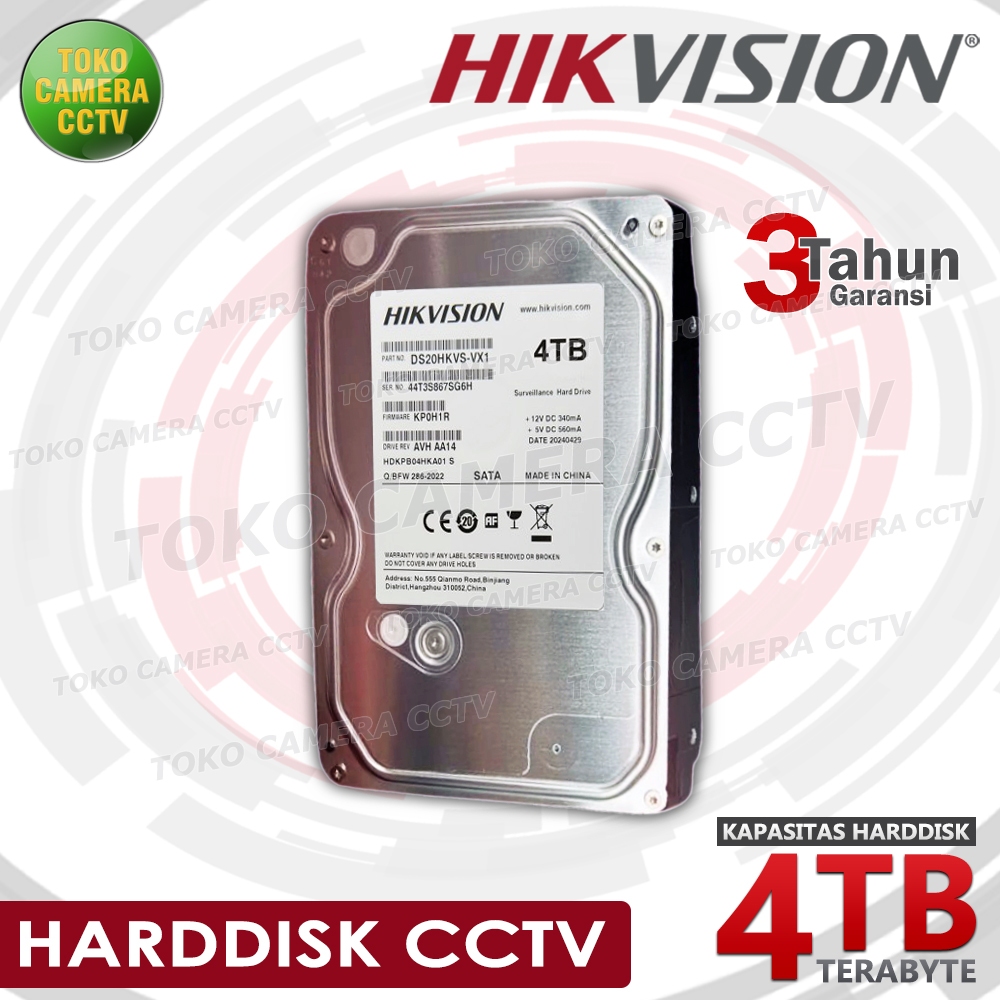 Jual HARDDISK CCTV 4TB HIKVISION HDD INTERNAL CCTV HARDISK 4TERRA BERGARANSI | Shopee Indonesia
