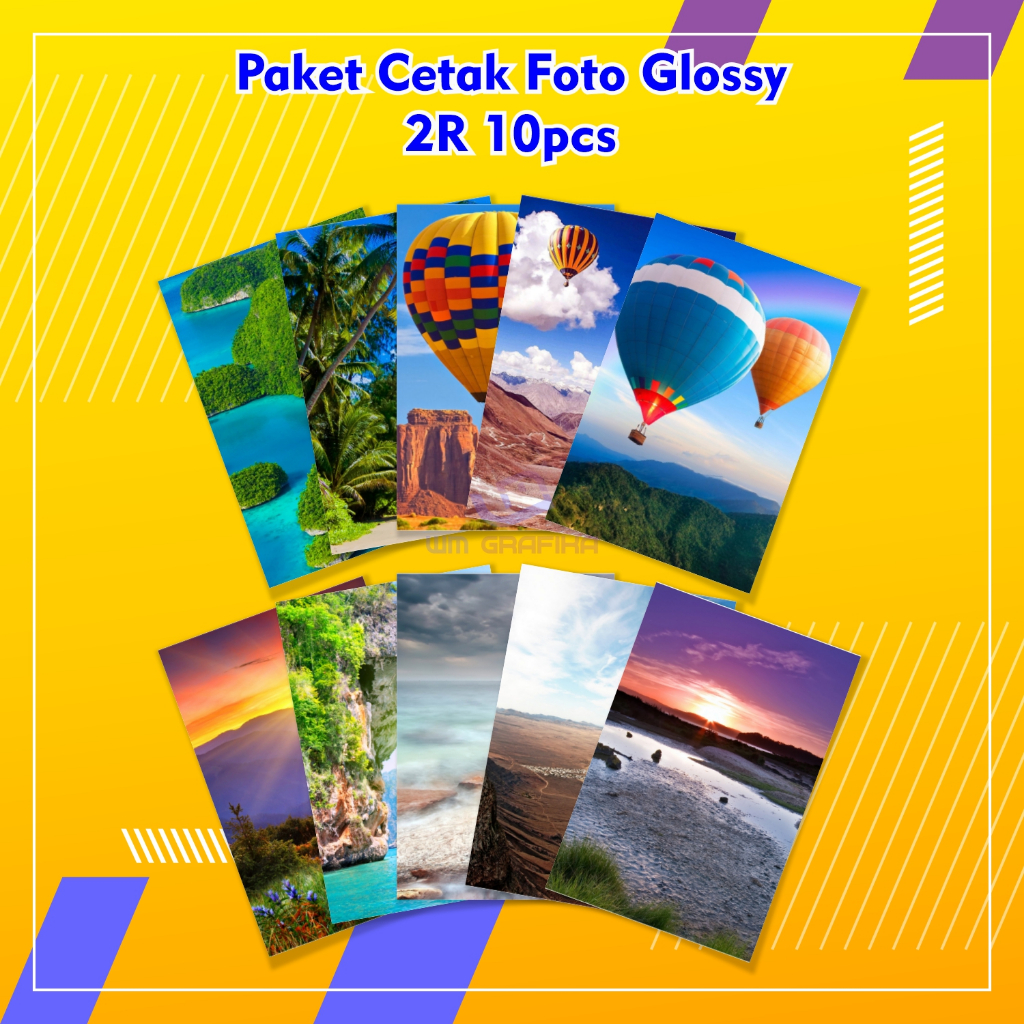 Jual Cetak Foto 2R Paket 10pcs Glossy Photo Paper Ukuran Standart 9x6 ...