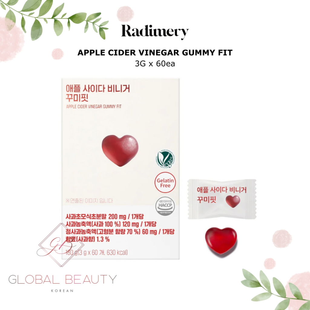 Jual Radimery Apple Cider Vinegar Slimming Gummy Fit Korea | Shopee ...