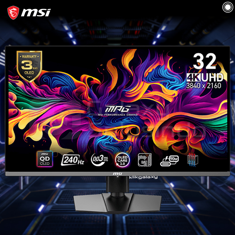 Jual MSI MPG 321URX MPG321URX QD-OLED 32 Inch 0.03ms 4K 240Hz Gaming Monitor | Shopee Indonesia