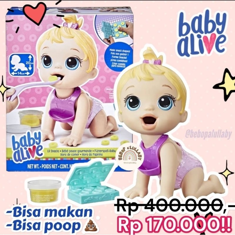 Jual BONEKA BABY ALIVE ORIGINAL BISA MAKAN DAN POOP KEMASAN BARU SPA ...
