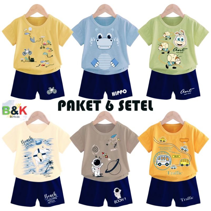 Jual PAKET Baju setelan anak-anak 6 SETEL GOOD dari usia 0-4 tahun ...