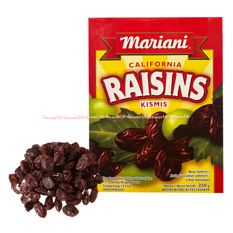 Jual Mariani 250gr Raisin California Kismis Raisin Untuk Kue Kismis ...