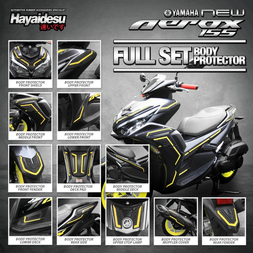 Jual New AEROX Connected 2021-2024 Full Set Body Protector Cover ...