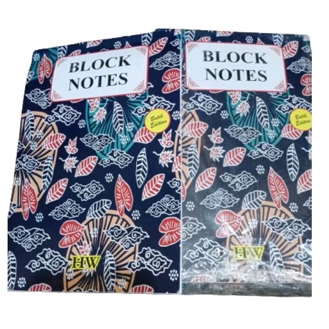Jual Block Notes Batik Merek HW(12Pcs) | Shopee Indonesia