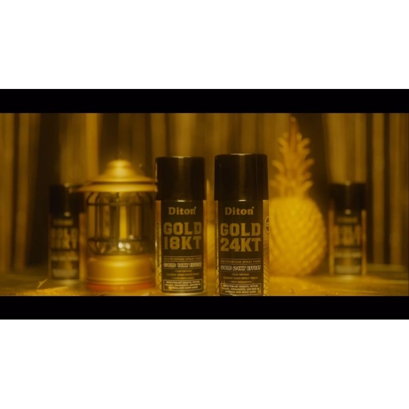 Jual New Diton Gold 18K dan 24K Cat Semprot Aerosol Pilox ukuran 150cc ...