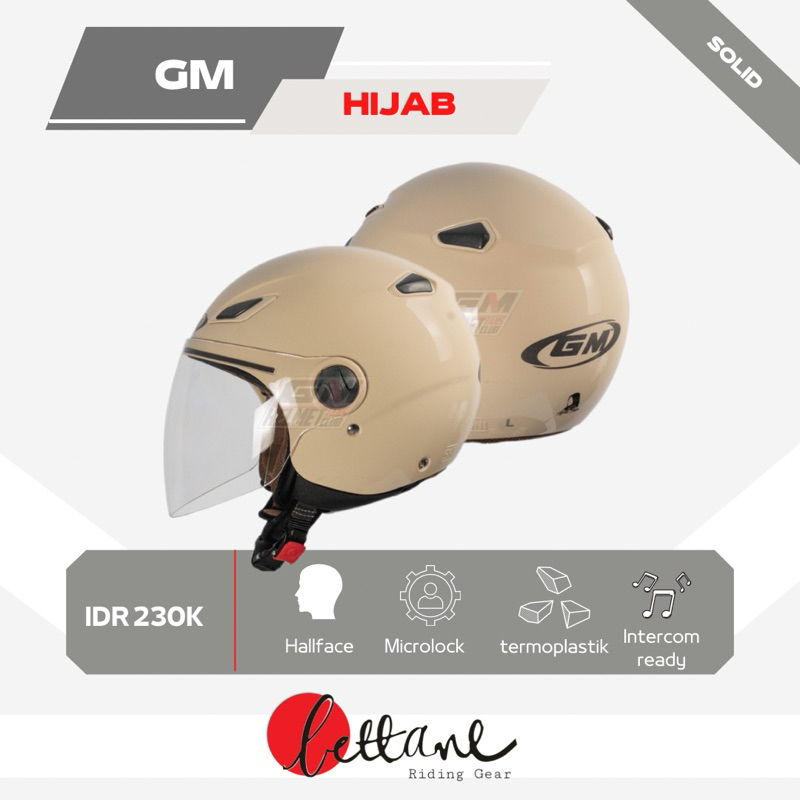 Jual HELM GM VENUS HIJAB SOLID | Shopee Indonesia