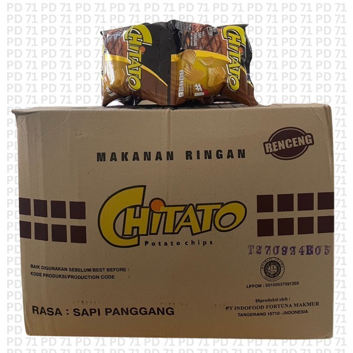 Jual [GSSNACK] 1 DUS ISI 6 RENCENG CHITATO BBQ BARBEQUE SNACK CIKI ...