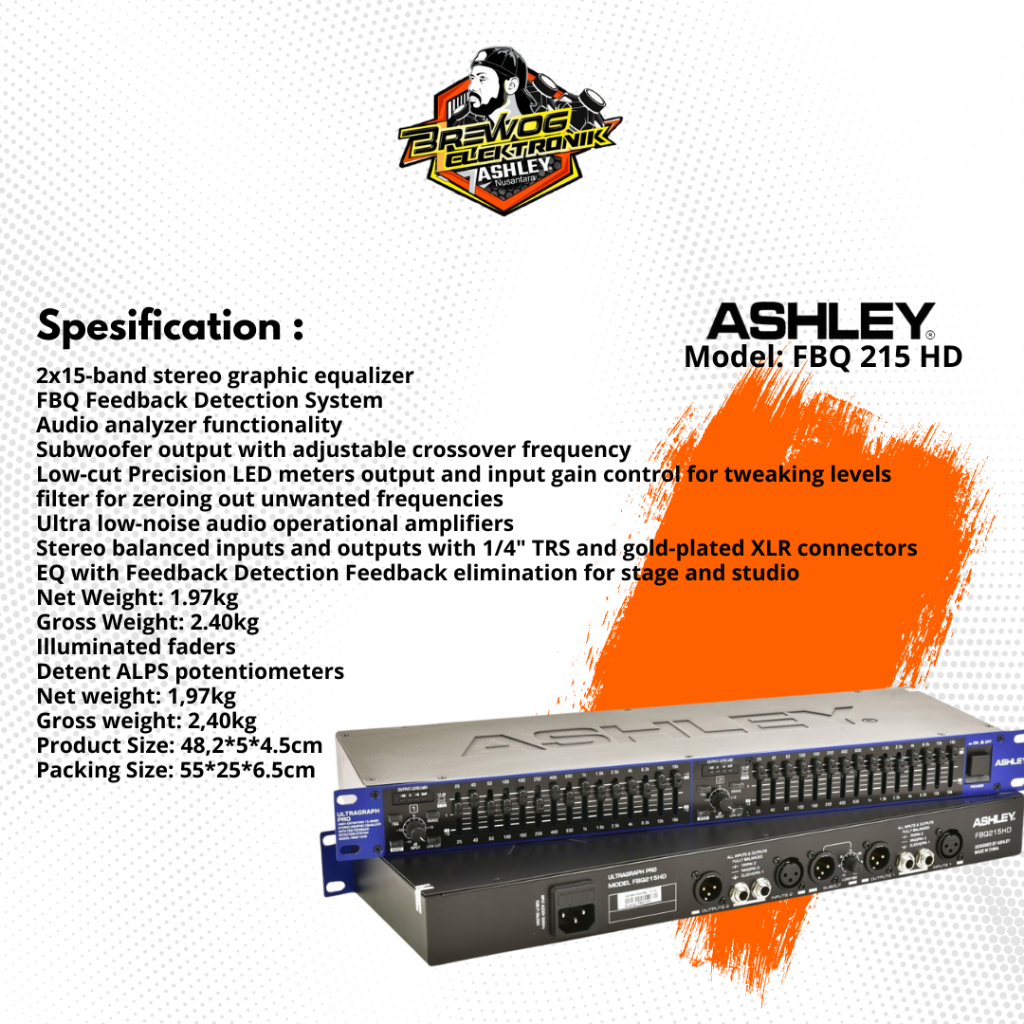 Jual EQUALIZER FBQ 215 HD ASHLEY | Shopee Indonesia