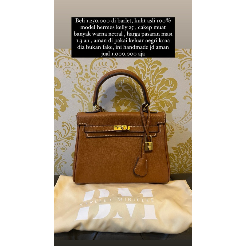 Jual TAS HRMS KELLY HANDMADE NO STAMP | Shopee Indonesia