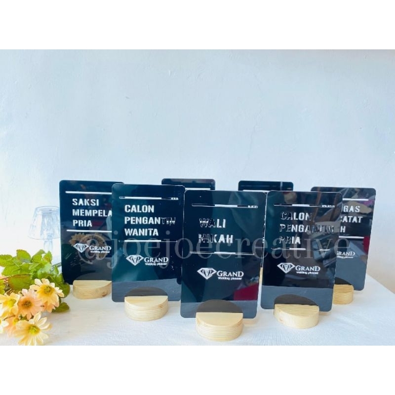 Jual Table Sign Wedding / Papan Tanda Meja Akrilik | Shopee Indonesia