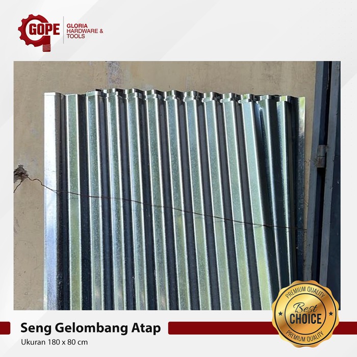Jual Seng Gelombang Atap Lembaran Ukuran 180 x 80 Cm | Shopee Indonesia