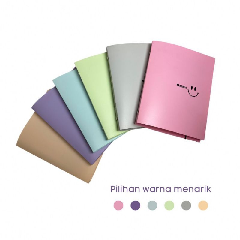 Jual Binder File Note Book BNT-904 Ukuran A5 Ring Plastik kertas binder ...