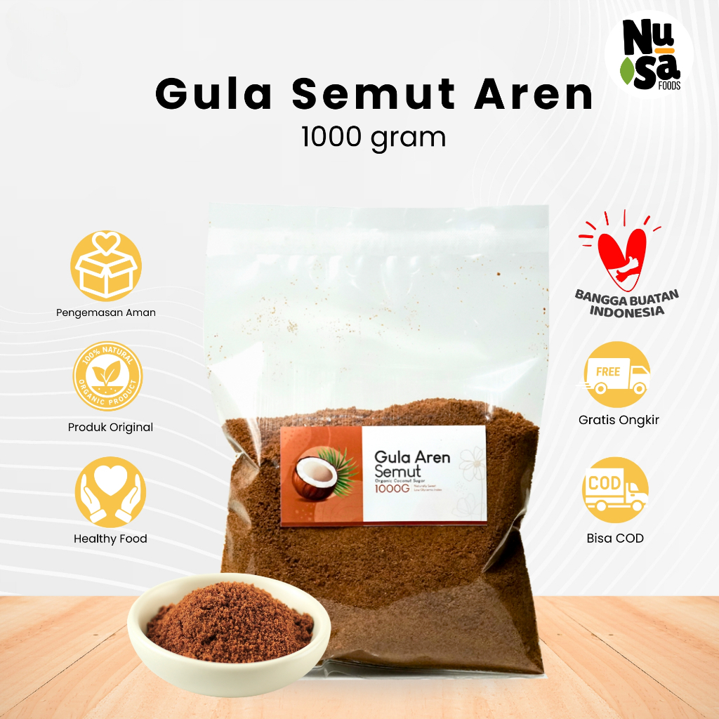 Jual Gula Aren Semut Bubuk 1 kg Palm Sugar Original | Shopee Indonesia