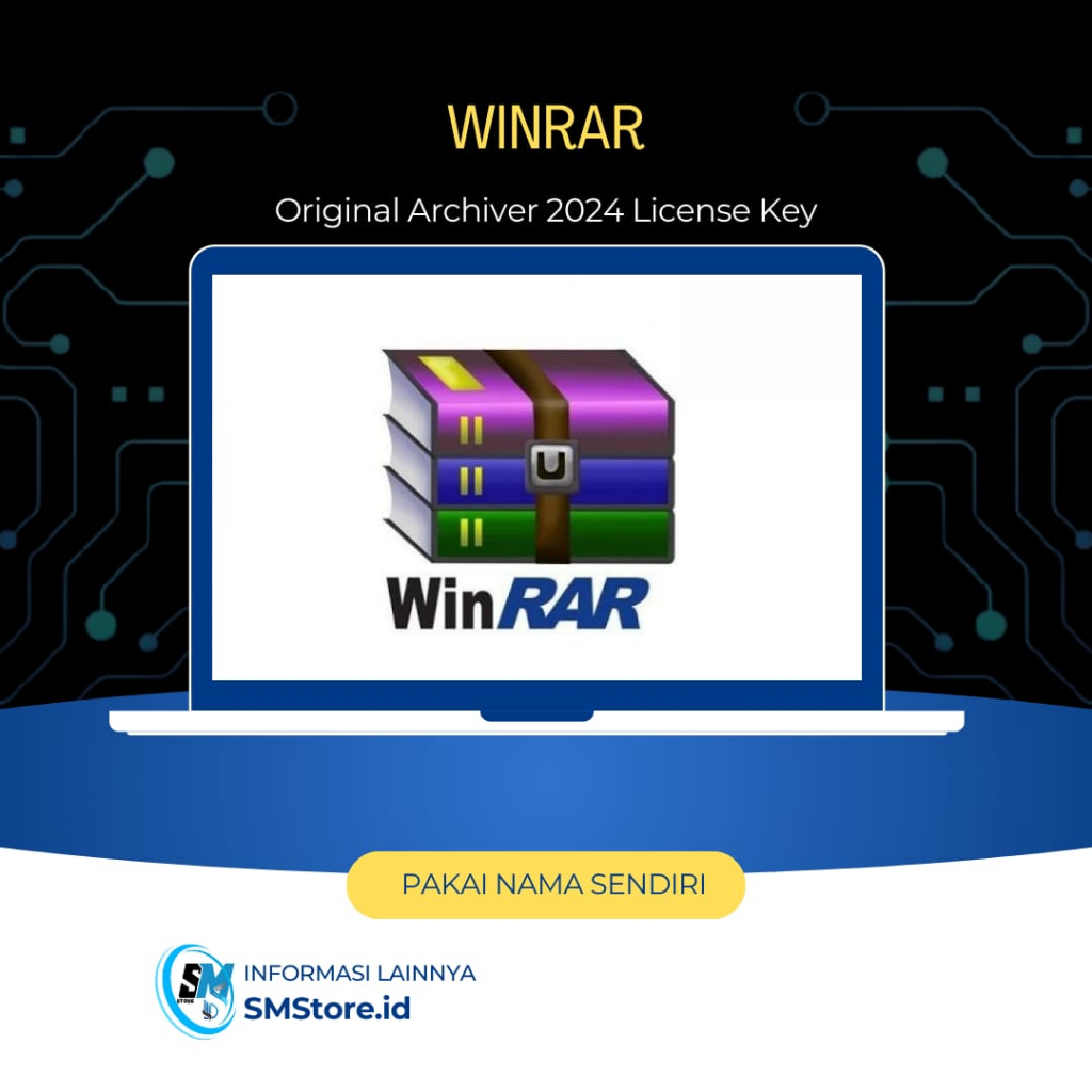 Jual Pakai Nama sendiri WINRAR Original Archiver 2024 License Key ...
