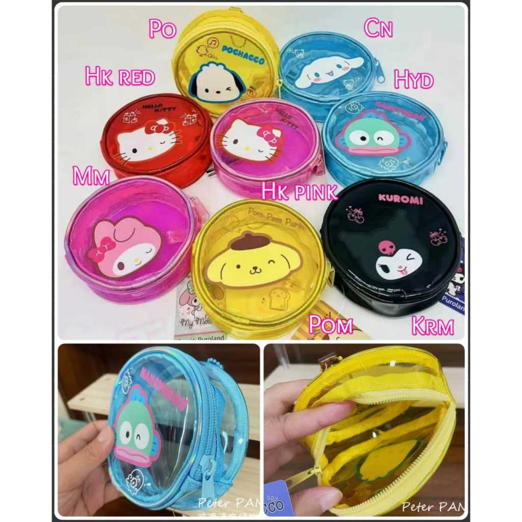 Jual Dompet koin mika bulat sanrio Melody Hello Kitty Cinnamoroll ...
