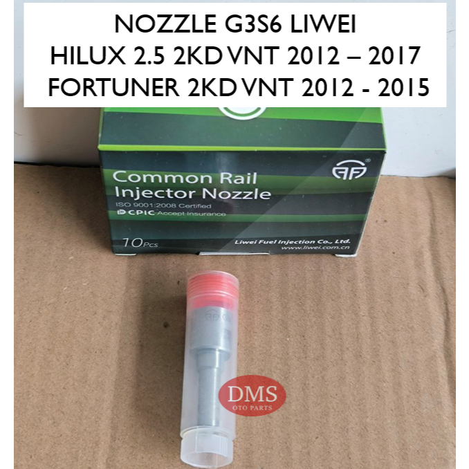 Jual NOZZLE INJECTOR HILUX VNT 2KD FORTUNER 2.5 VNT 2KD G3S6 LIWEI ...