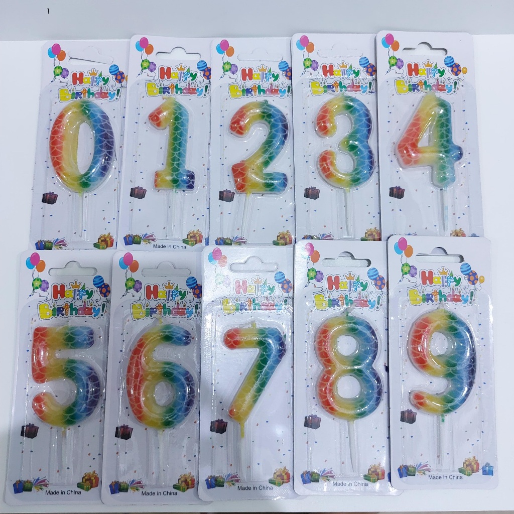 Jual Lilin Birthday Ultah Party Candles Ulang Tahun Bentuk Angka ...