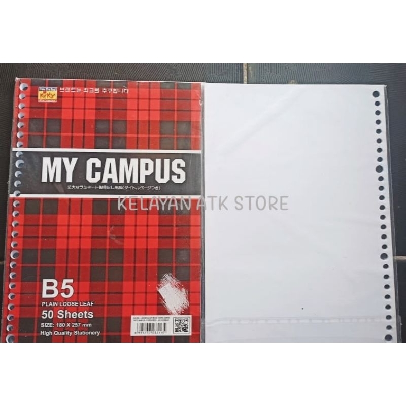 Jual ISI BINDER POLOS B5 50 LEMBAR KIKY | Shopee Indonesia