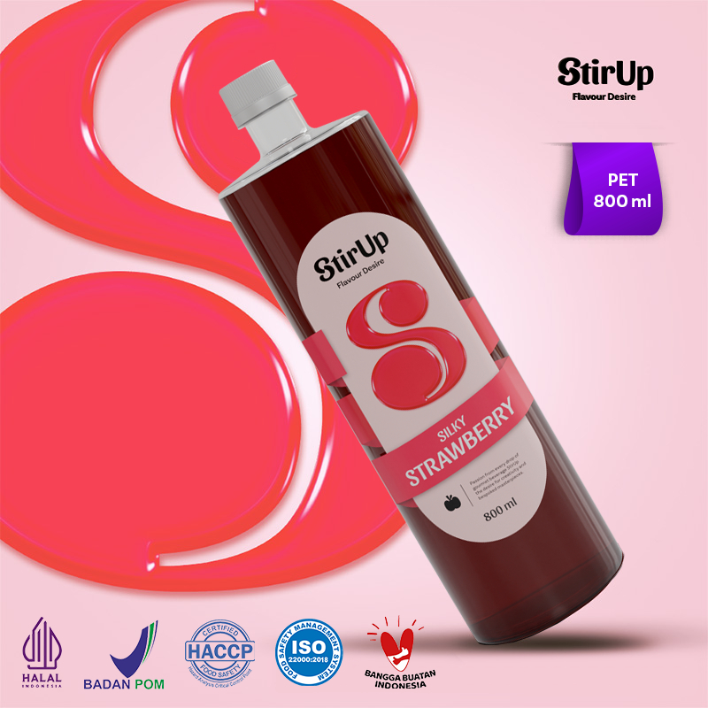 Jual StirUp Silky Strawberry - Gourmet Syrup Rasa Strawberry - PET ...