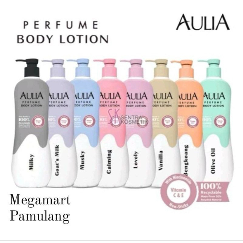 Jual AULIA Perfume Body Lotion 600 ml [Hand Body With Niacinamide ...
