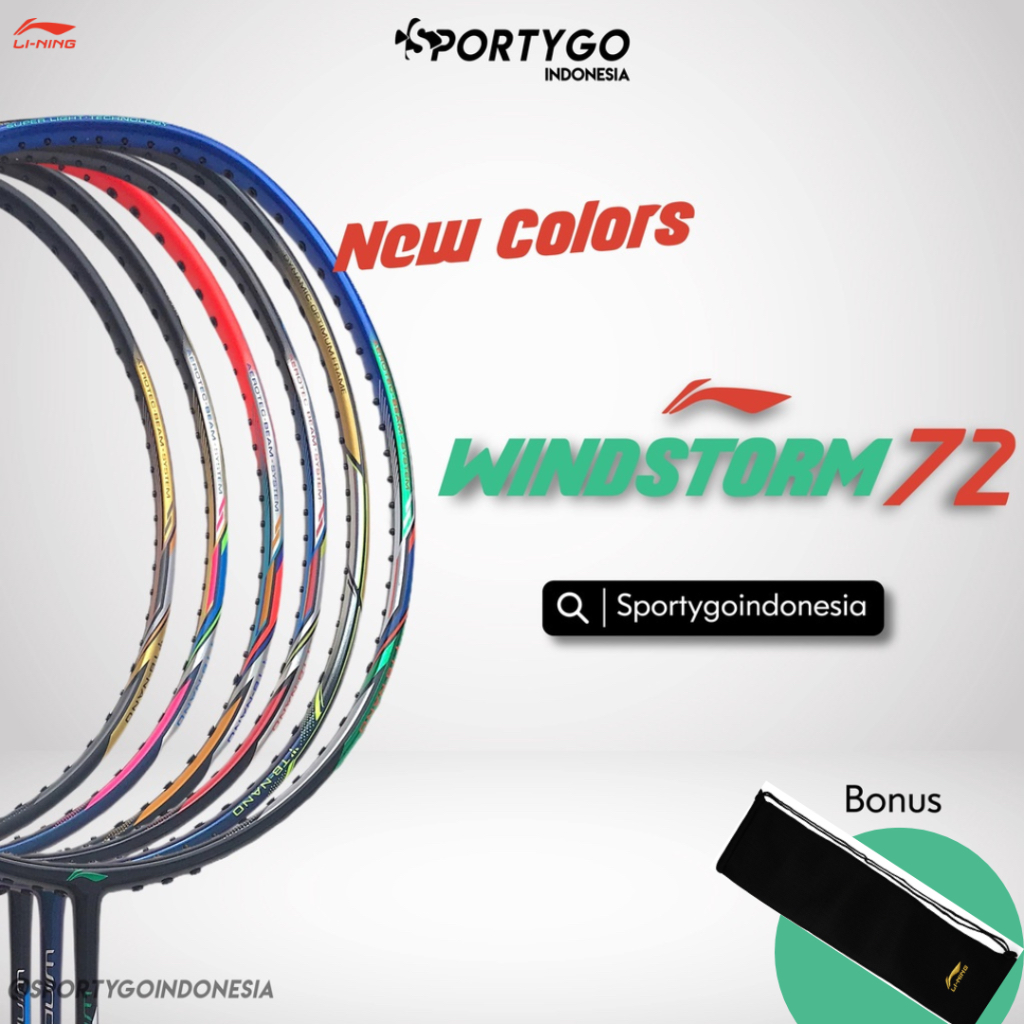 Jual RAKET LINING WINDSTORM 72 ORIGINAL / LI NING WS 72 / WS72 | Shopee ...