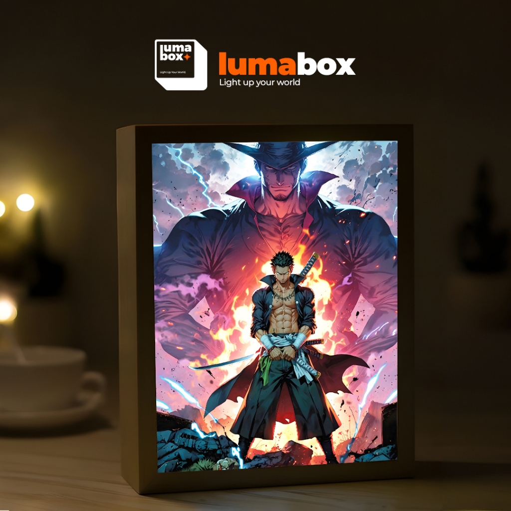 Jual Lumabox - Light Painting edisi anime One Piece Zoro X Mihawk ...
