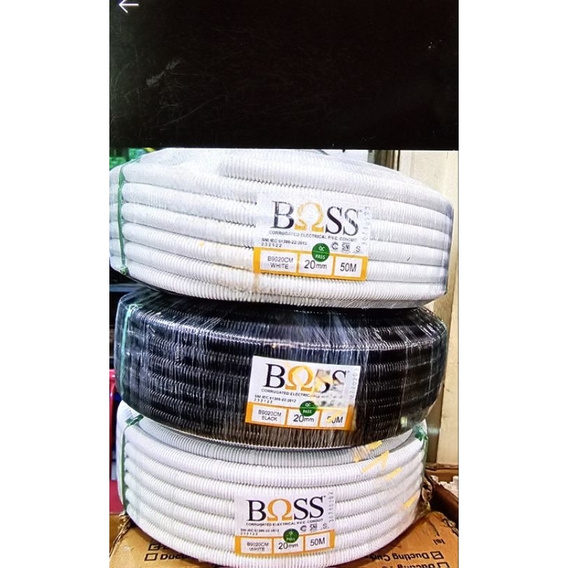 Jual FLEXIBLE CONDUIT BOSS SELANG PVC 20MM 50 METER | Shopee Indonesia