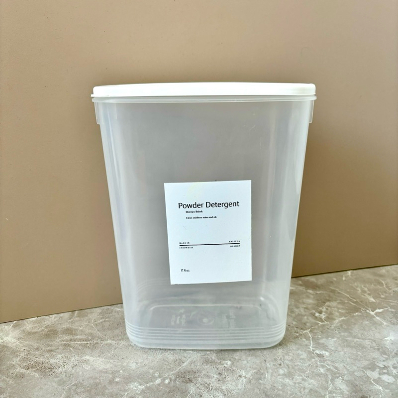 Jual Tempat Penyimpanan Detergent Bubuk Cleaning Tools Toples Persegi ...