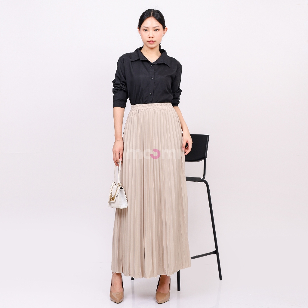 Jual MOOMI - YURI SKIRT ROK PLISKET SKIRT PREMIUM ROK FORMAL ROK KERJA ...