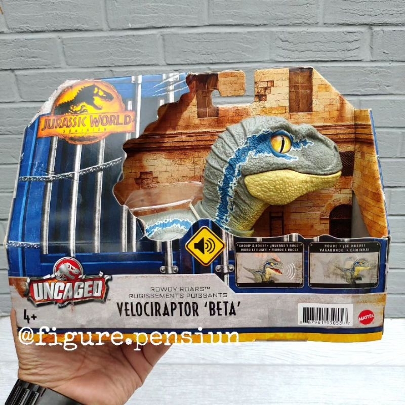 Jual JURASSIC WORLD DOMINION VELOCIRAPTOR BETA ROWDY ROARS UNCAGED ...