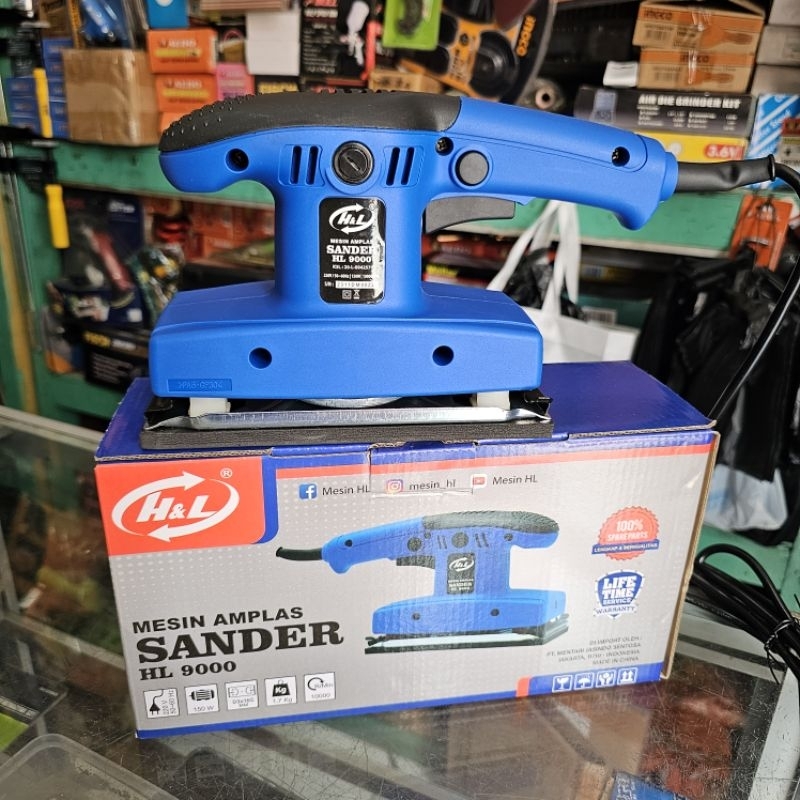 Jual MESIN AMPLAS H&L HL9000 PERSEGI PANJANG ALAT SANDING KERTAS PASIR ...