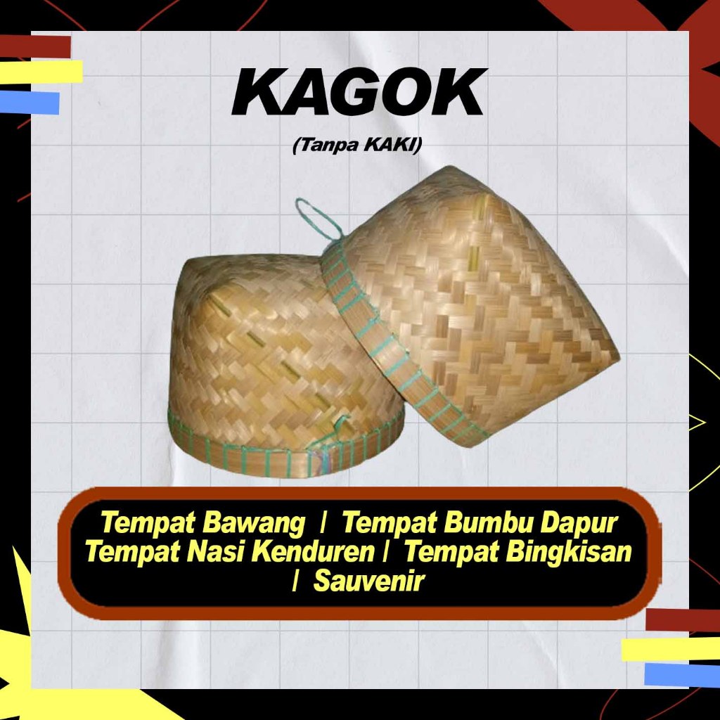 Jual KAGOK TANPA KAKI/Wakul /Piti /KAGOK [Tompo/ Keranjang bambu dengan ...