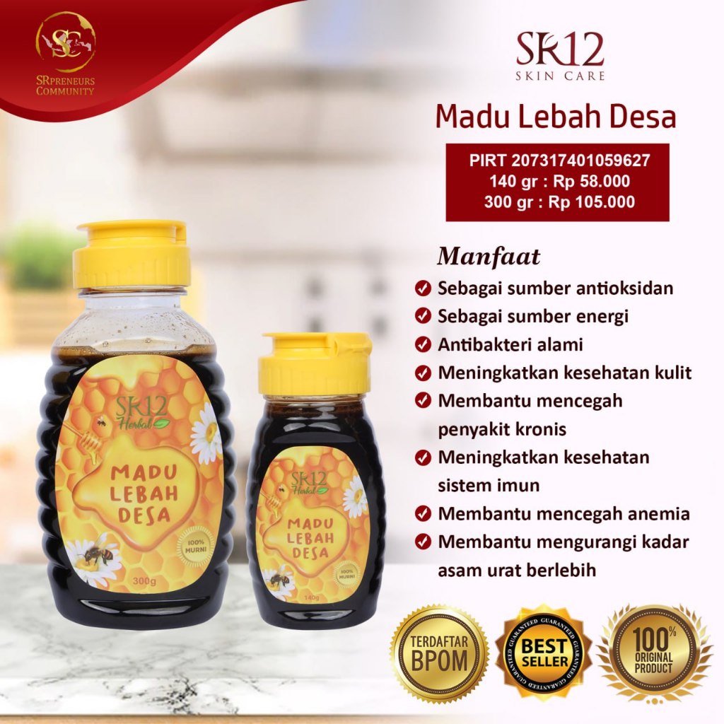 Jual MADU HITAM LEBAH DESA SR12 ASLI HUTAN AKASIA / MENINGKATKAN IMUN ...