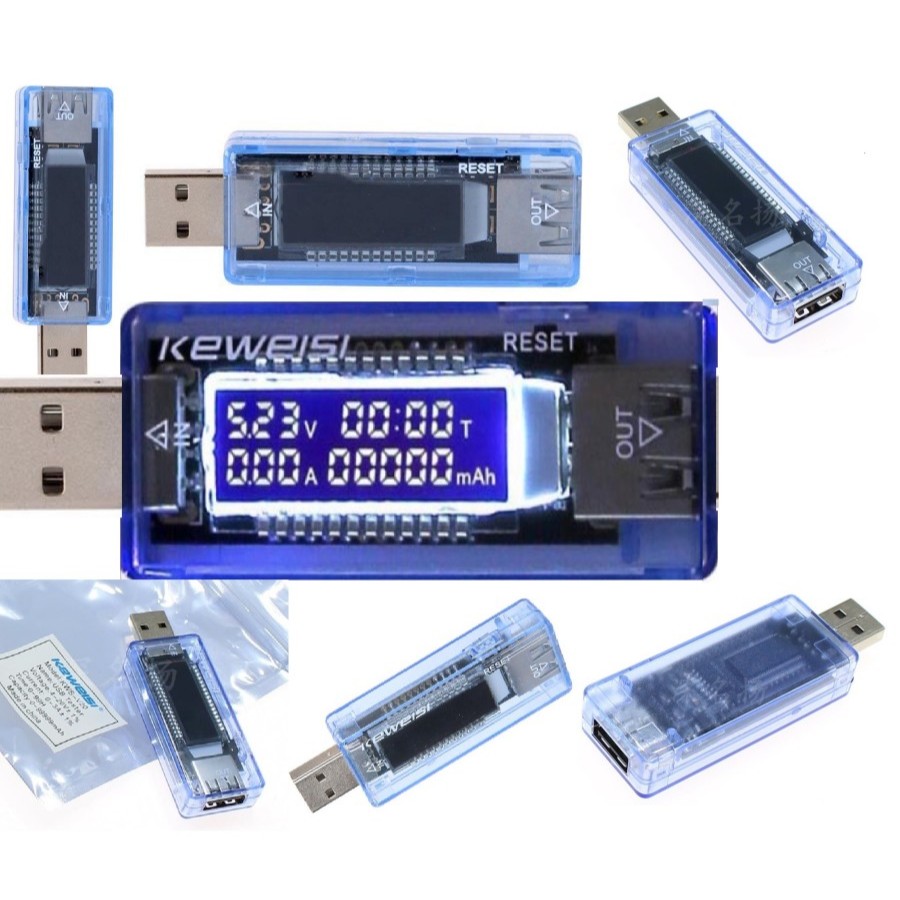 Jual KEWEISI USB Volt Ampere Meter Charger Doctor Charging Cas Control ...