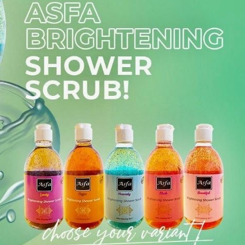 Jual Asfa Brightening Shower Scrub With Collagen Moisturizer - 300mL ...