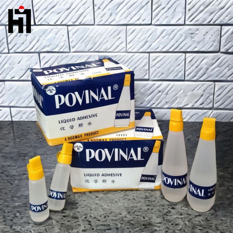 Jual LEM POVINAL BESAR ( 75ML ) & KECIL ( 22ML ) | Shopee Indonesia
