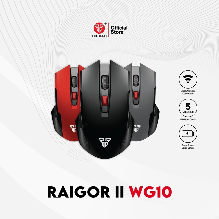 Jual Mouse Wireless Fantech RAIGOR II WG10 Gaming mouse - Space Grey ...