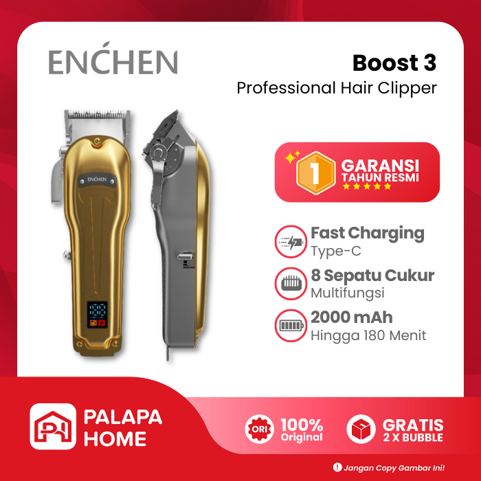 Jual ENCHEN Boost 3 Professional Hair Clipper Portable | Alat Pencukur ...