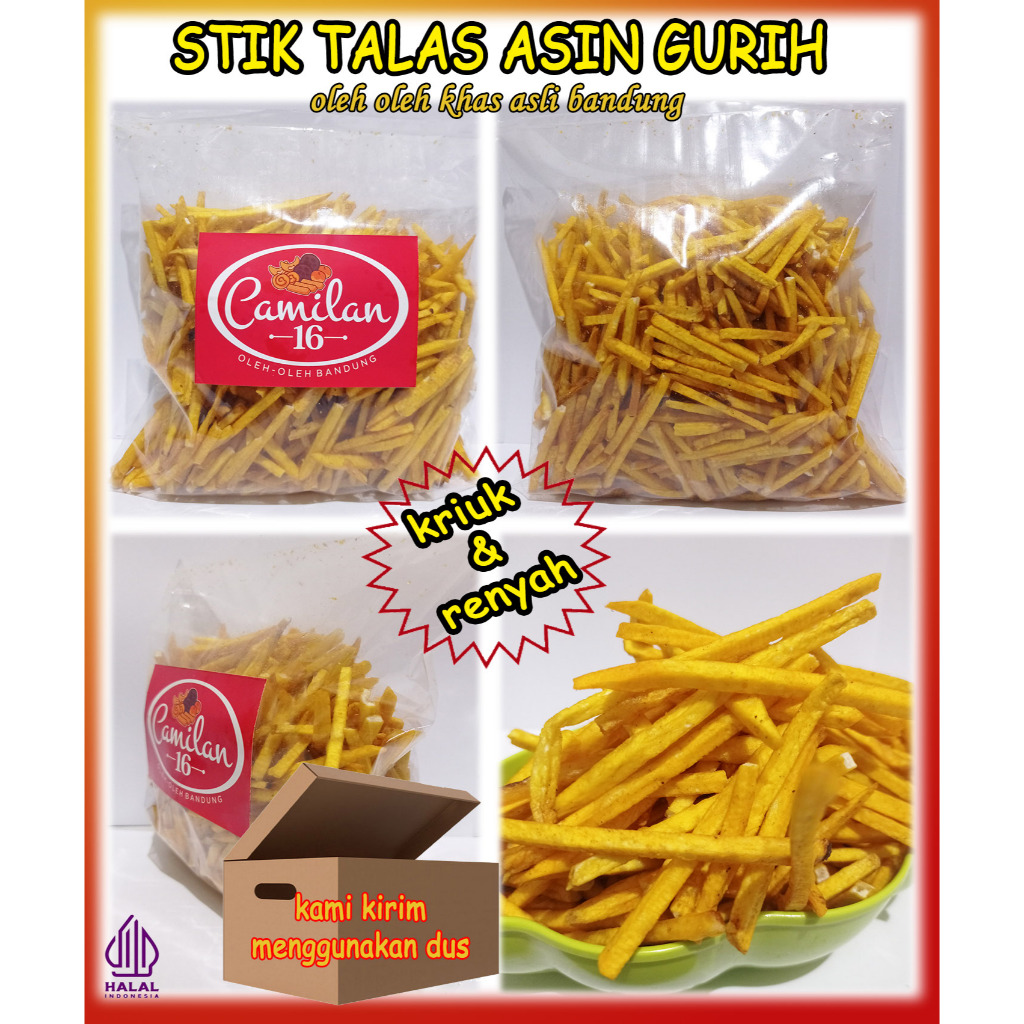 Jual Stik Talas Keripik Talas Bogor Camilan Tradisional Cemilan Asin ...