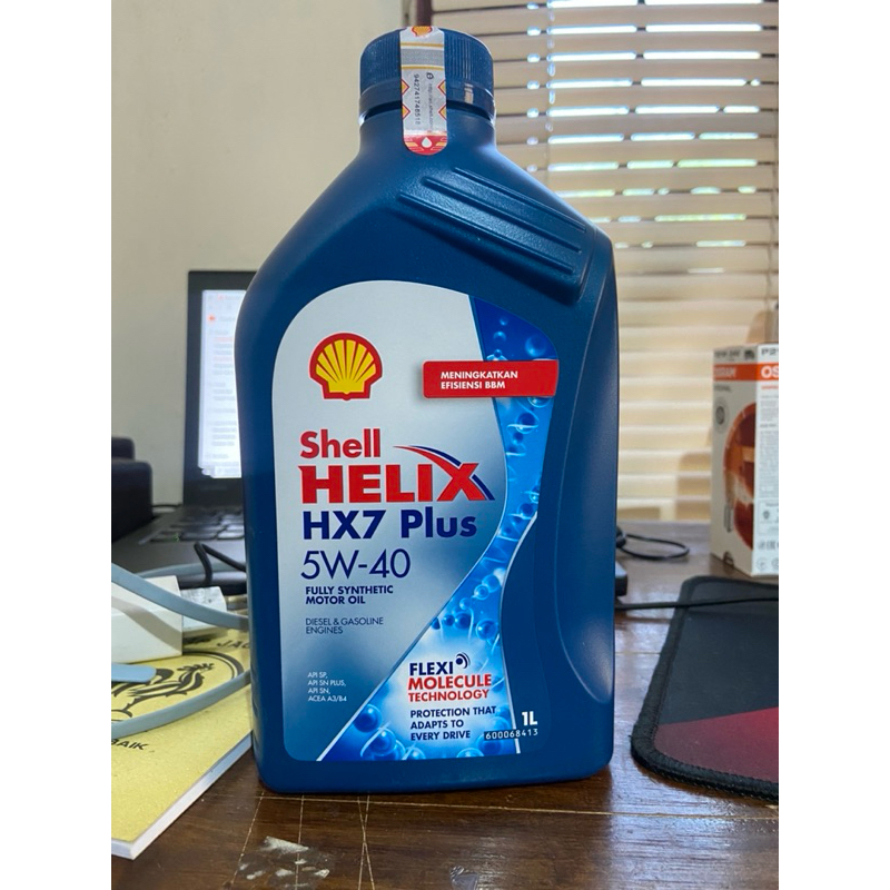 Jual Oli Mesin Shell HELIX HX7 SAE 5W-40 Fully Synthetic 1Liter ...