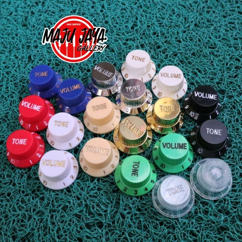 Jual knob tutup cover potensio potentiometer gitar or bass stratocaster ...