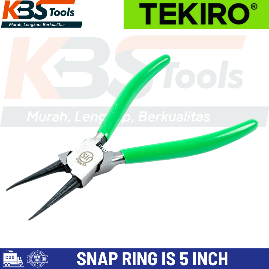 Jual Tekiro Tang Snap Ring IS 5" Lurus Tutup - Tang Spi Tekiro SI 5 ...