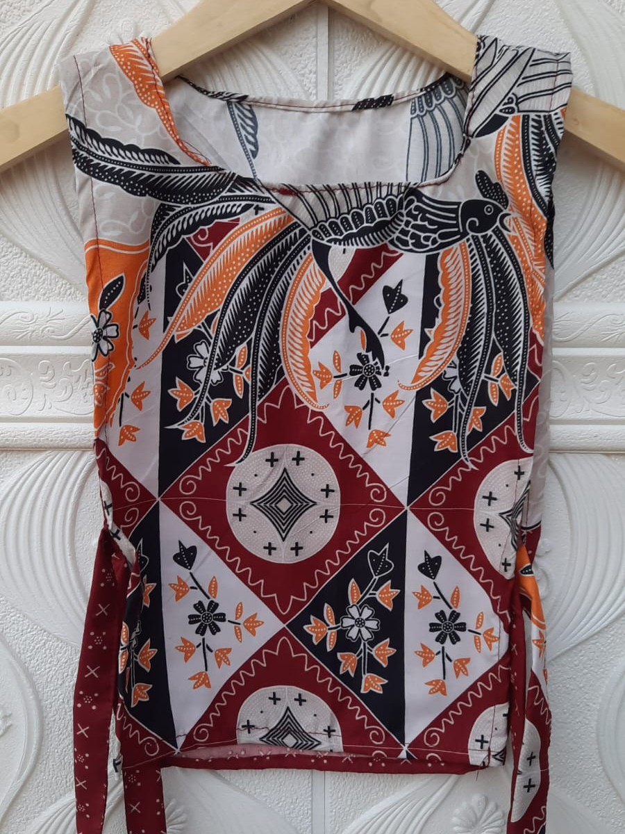 Jual Rompi Batik Anak Cewek Usia 3 4 5 Tahun Outer Fashion Korean Style ...
